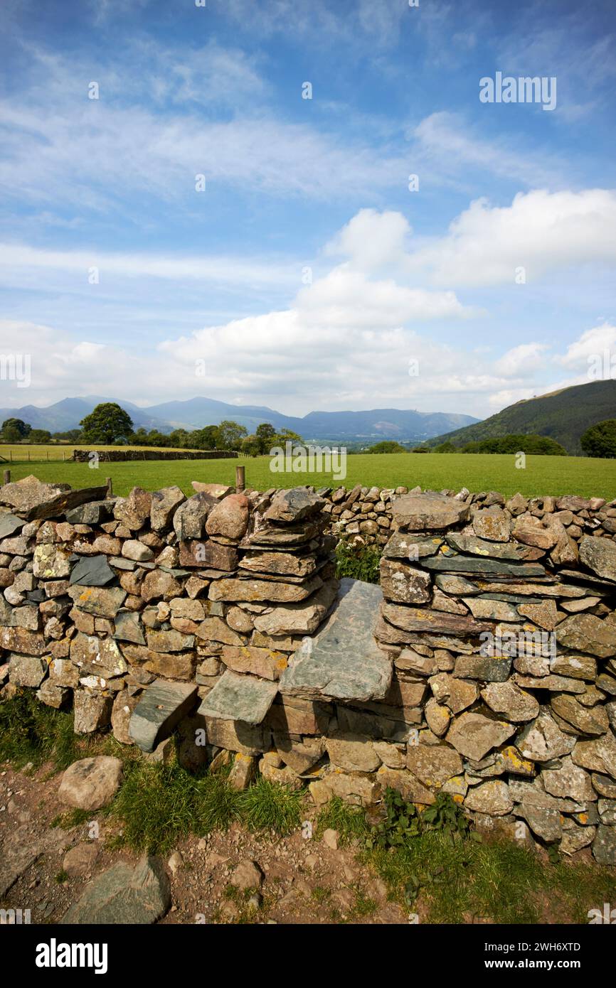 entrance style in dry stone wall in the lake district cumbria england ...