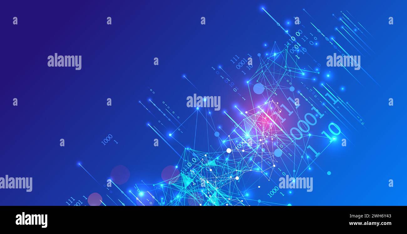Big Data. Abstract digital futuristic vector illustration on technology background. Data mining ...