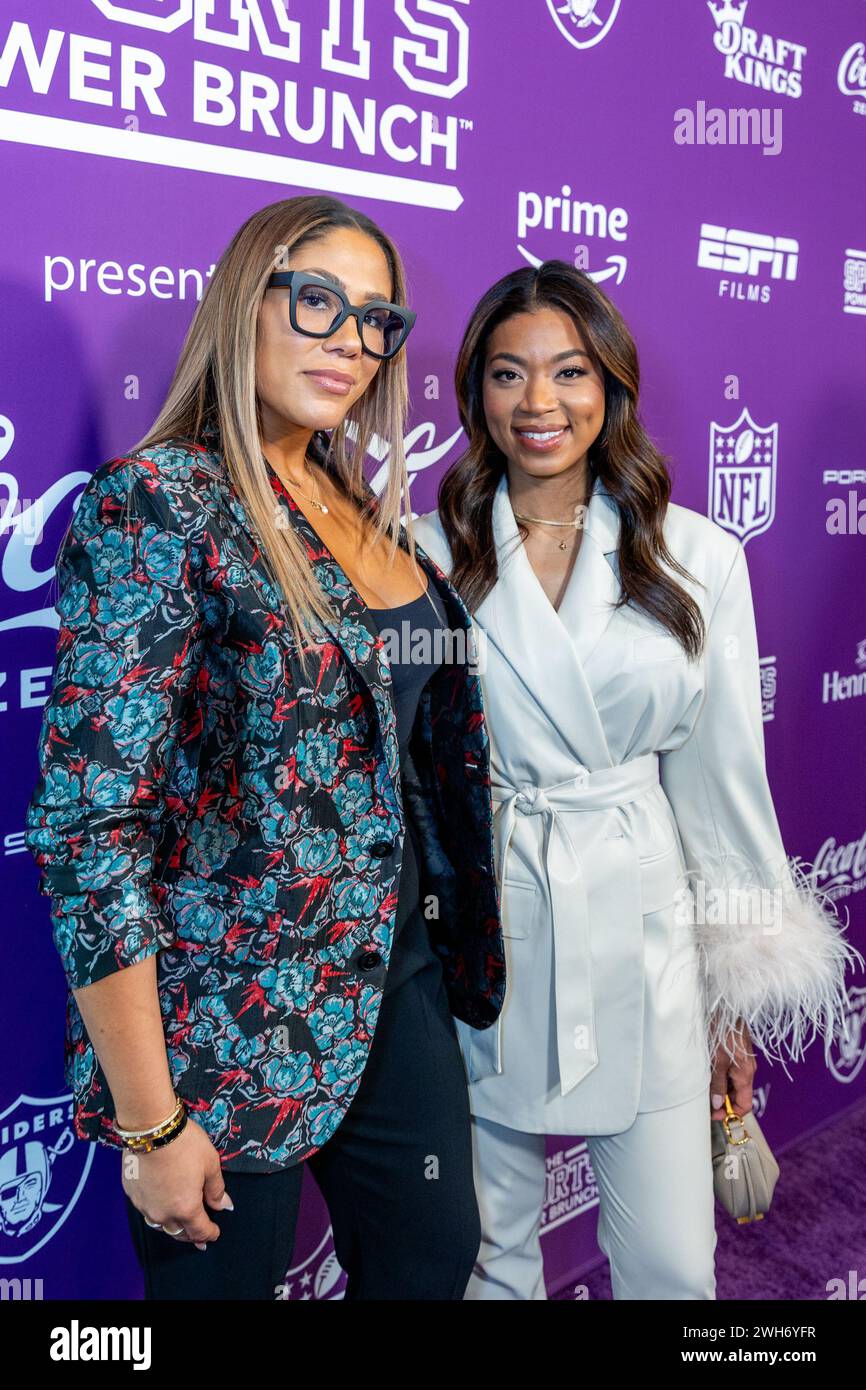Las Vegas, USA. 07th Feb, 2024. Toretha McGuire (L), Senior VP ...