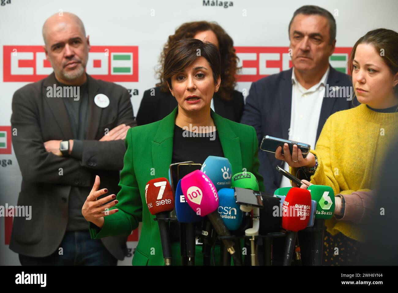 The Minister of Housing and Urban Agenda, Isabel Rodríguez, attends the ...