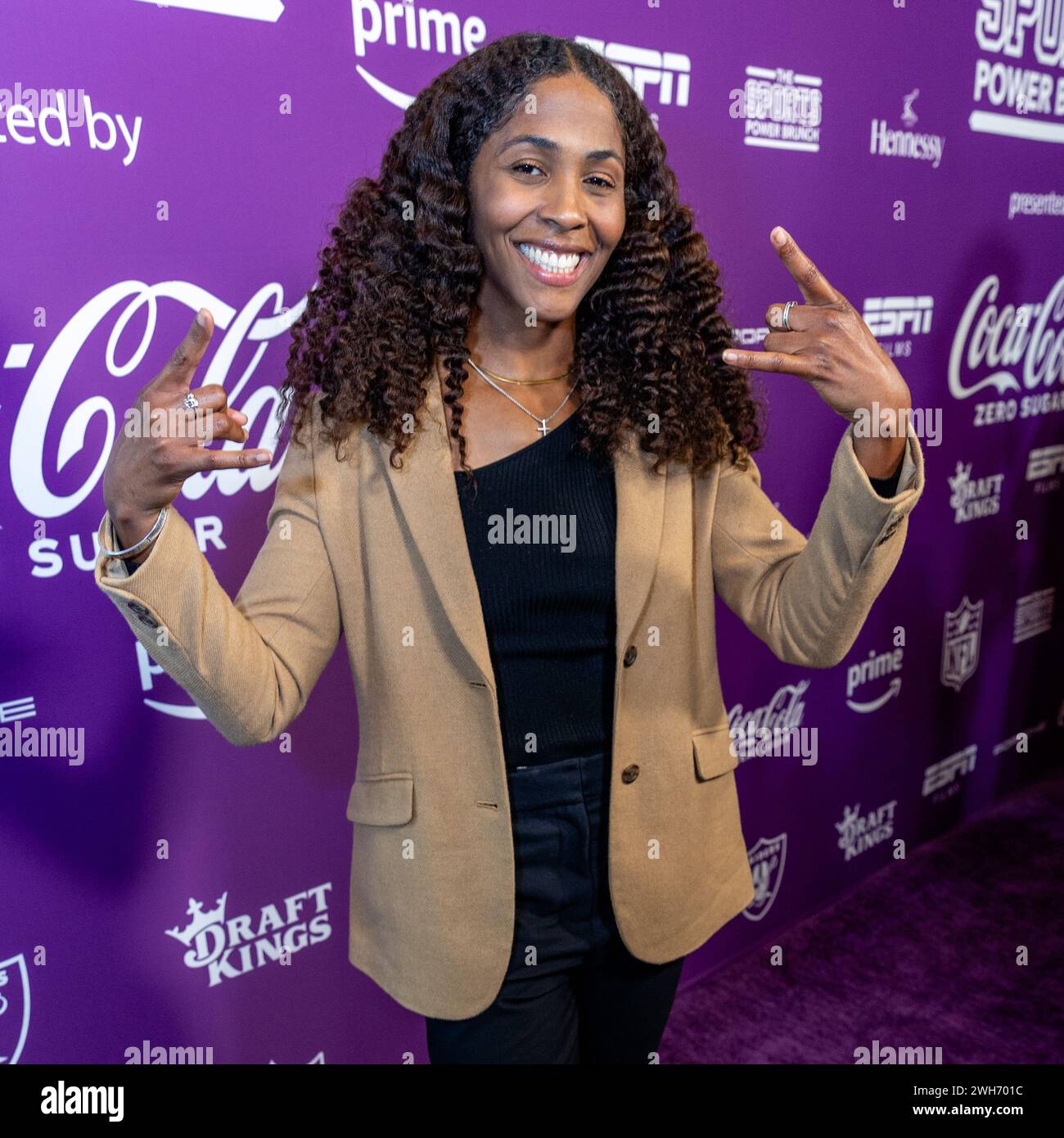 Las Vegas, USA. 07th Feb, 2024. Sydney Colson, Guard, Las Vegas Aces ...