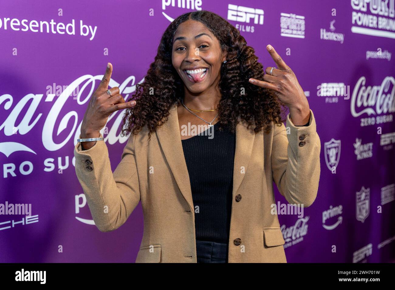 Las Vegas, USA. 07th Feb, 2024. Sydney Colson, Guard, Las Vegas Aces ...