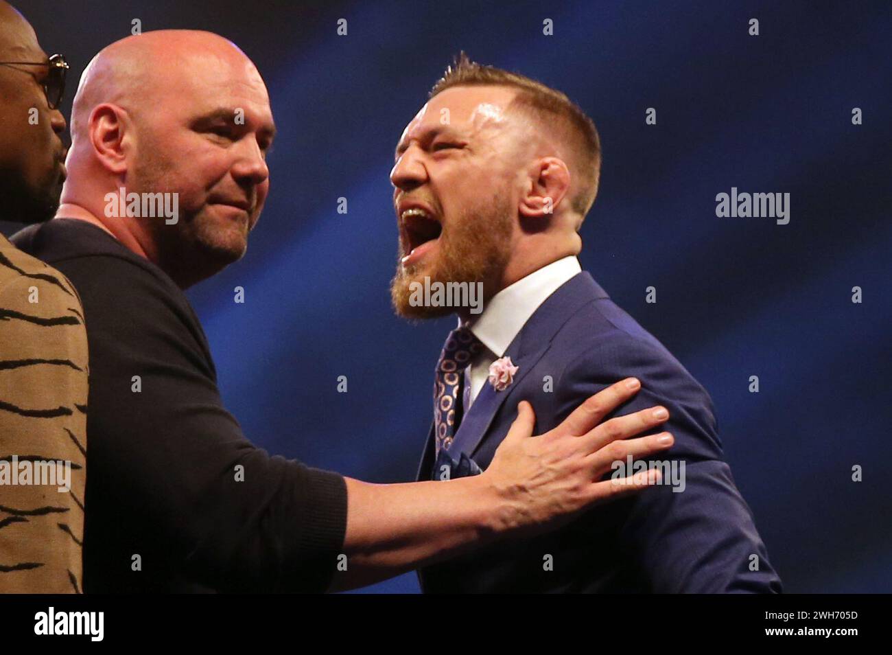 File photo dated 14-07-2017 of Conor McGregor (right), whose UFC return ...