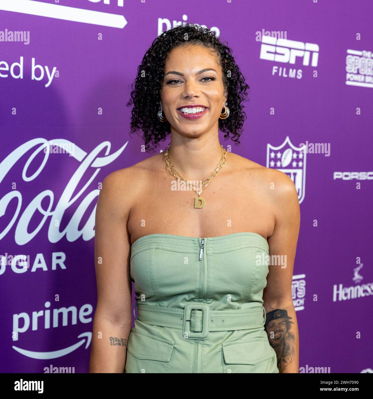 Las Vegas, USA. 07th Feb, 2024. Alysha Clark, Forward for the Las Vegas ...