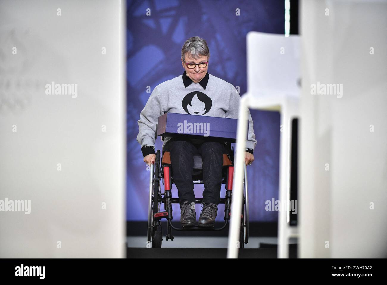 French Paralympic swimmer Beatrice Hess participates in the Paris 2024 ...