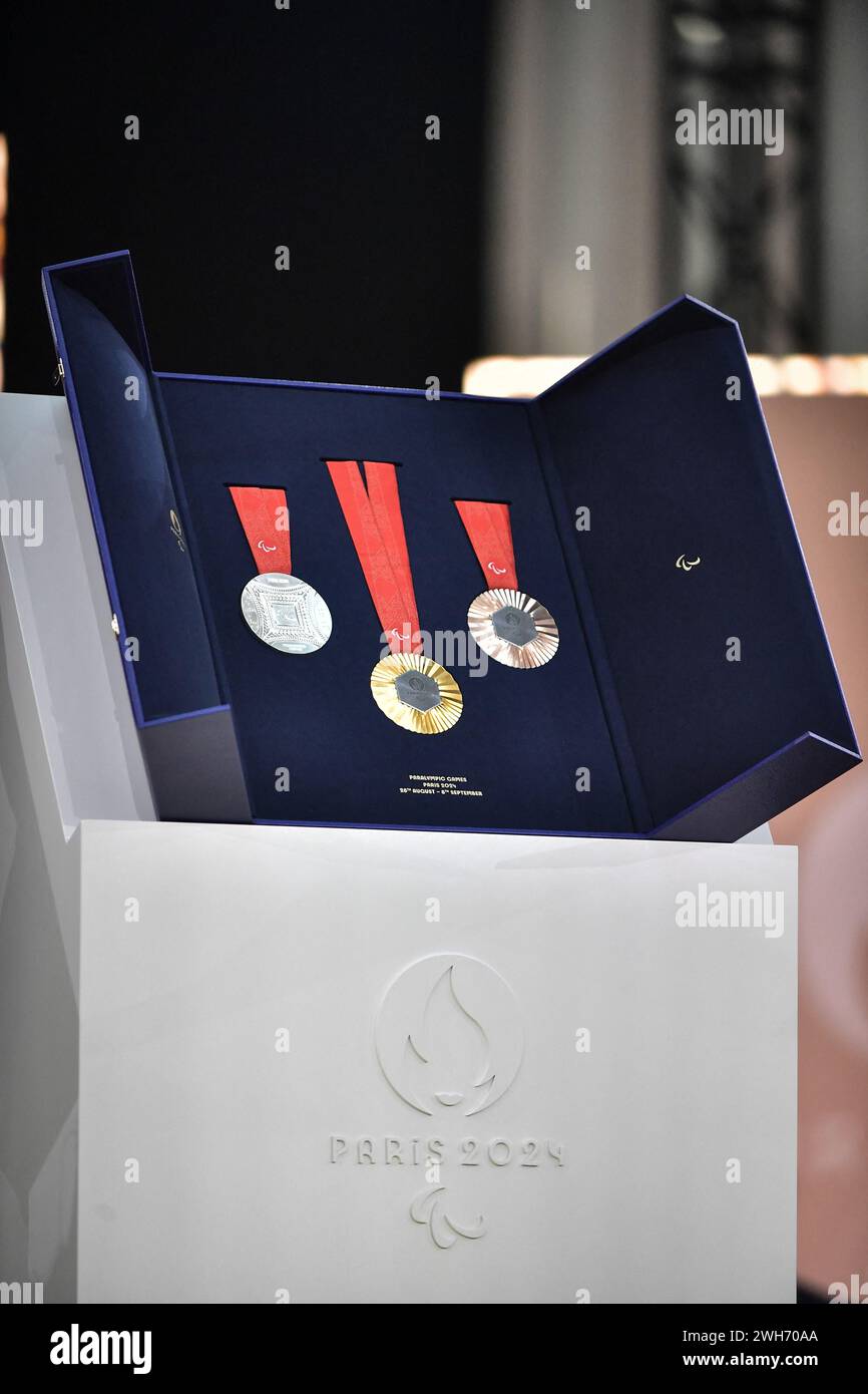 Unveiling of the Paralympic medals for the Paris 2024 Olympic Games ...