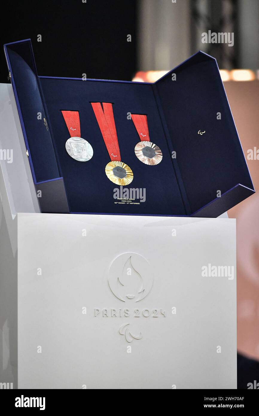 Unveiling of the Paralympic medals for the Paris 2024 Olympic Games ...