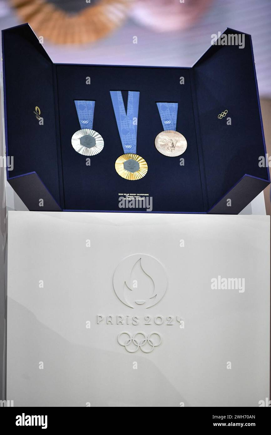 Unveiling of the Paralympic medals for the Paris 2024 Olympic Games ...