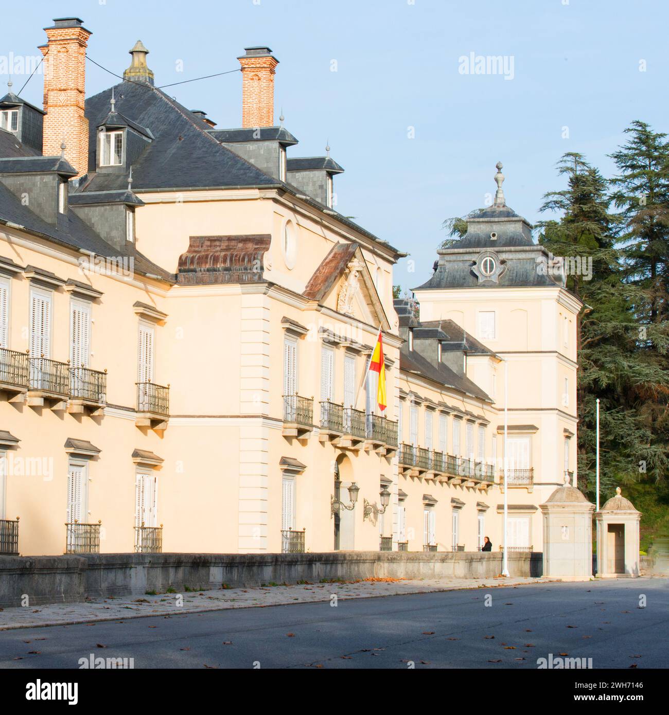 Madrid, Spain; 11272024: Royal Palace at El Pardo, sunny day Stock ...