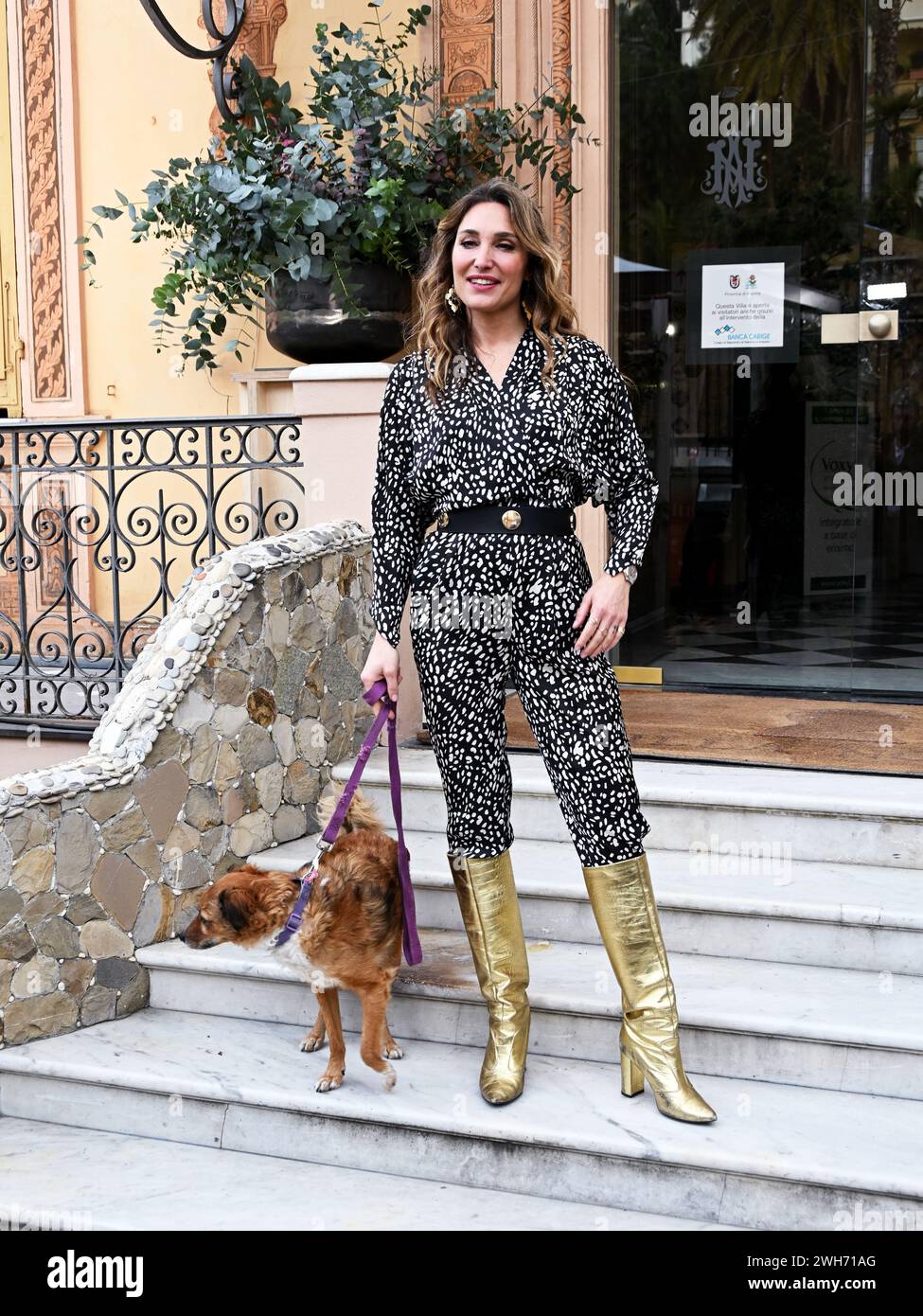 Sanremo, Italy. 08th Feb, 2024. Sanremo, 74th Italian Song Festival ...