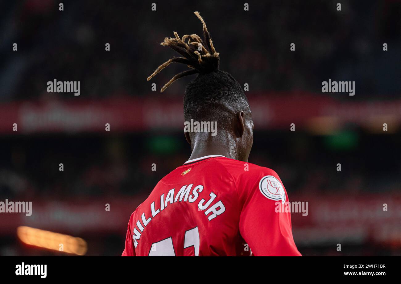 #11 Nico Williams Jr of Athletic Club during the Copa del Rey Quarter ...
