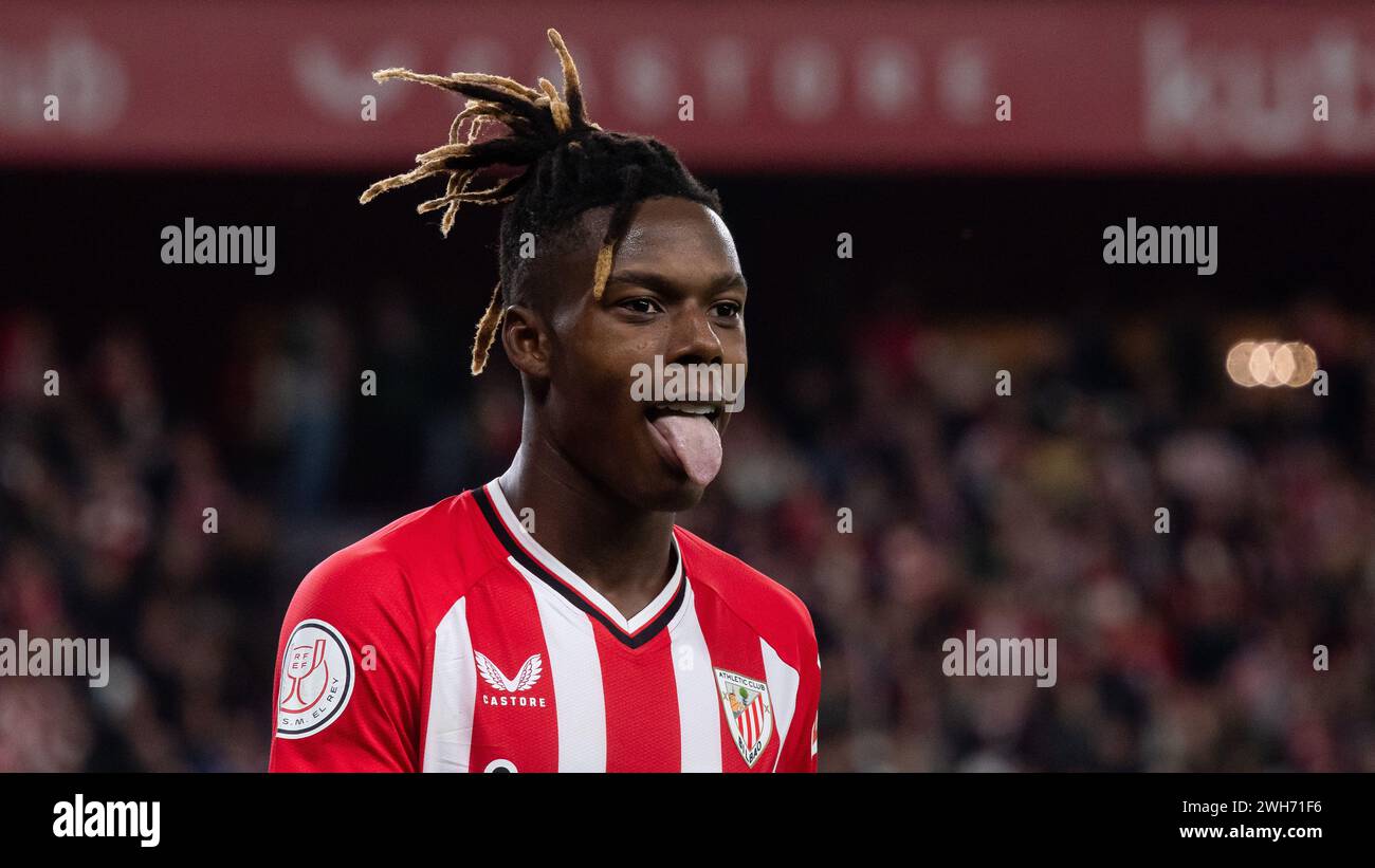 #11 Nico Williams Jr of Athletic Club during the Copa del Rey Quarter ...