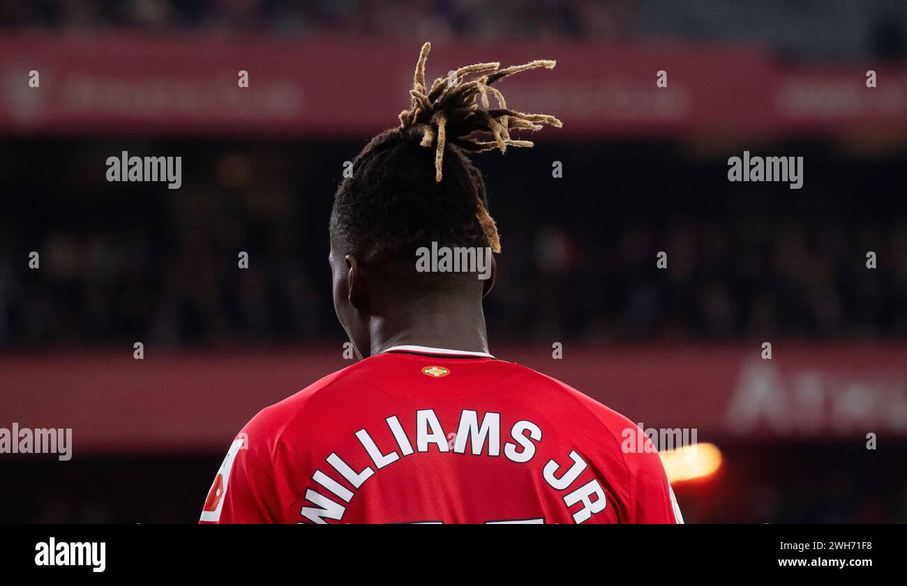 #11 Nico Williams Jr of Athletic Club during the Copa del Rey Quarter ...