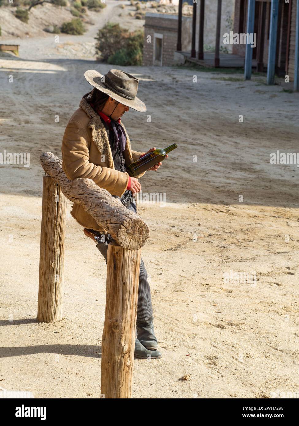 Western re-enactment location, Spain Stock Photo - Alamy