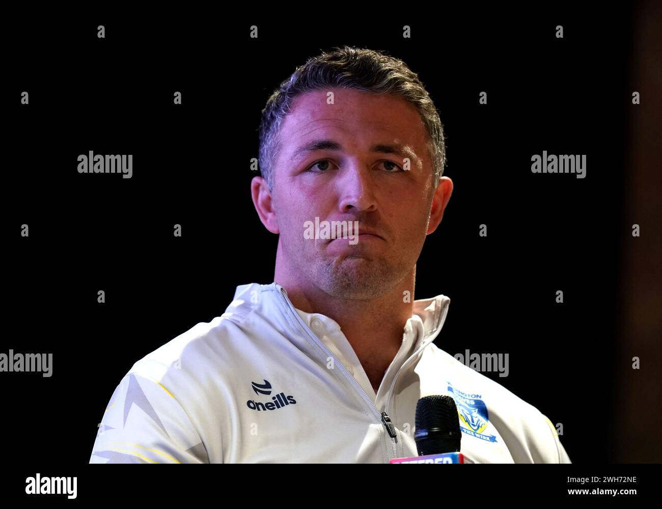 Warrington Wolves head coach Sam Burgess during the 2024 Betfred Super ...