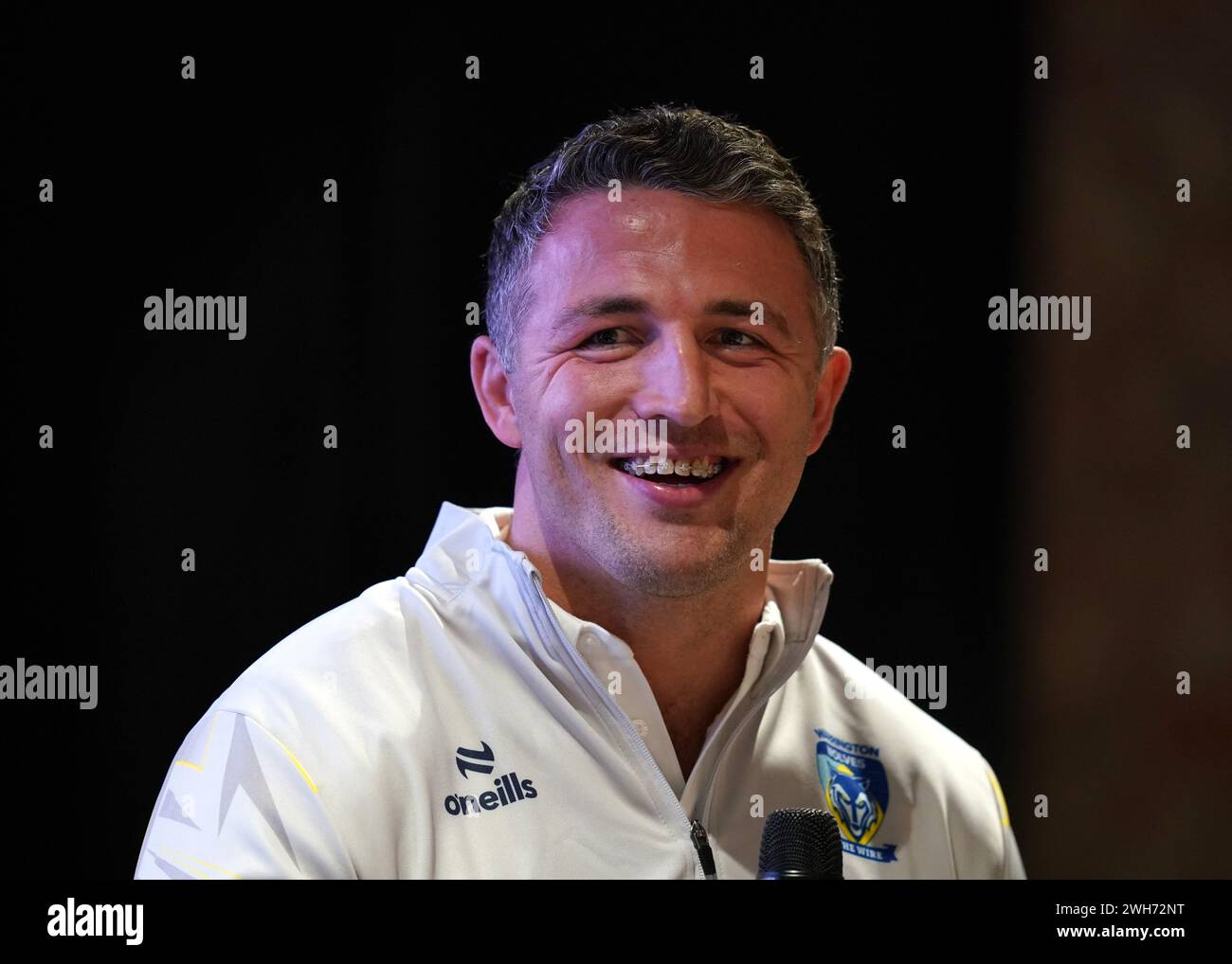 Warrington Wolves head coach Sam Burgess during the 2024 Betfred Super League season launch at ...