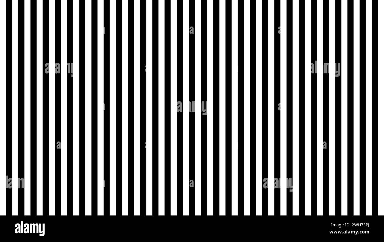 Black and white monochrome vertical stripes pattern. Simple design for ...