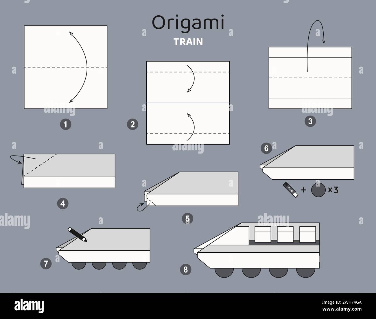 Japan cute train Stock Vector Images - Alamy