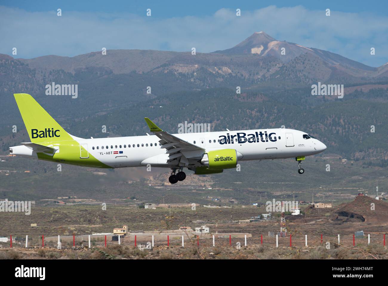 Tenerife, Spain February 4 st, 2024. Airbus A220-300 Air Baltic ...