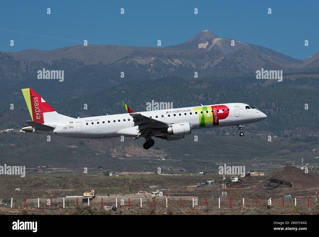 Tenerife, Spain February 4 st, 2024. Embraer E190LR TAP Express ...