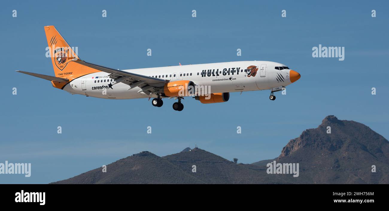Tenerife, Spain February 4 st, 2024.Boeing 737-8K5(WL) Corendon ...