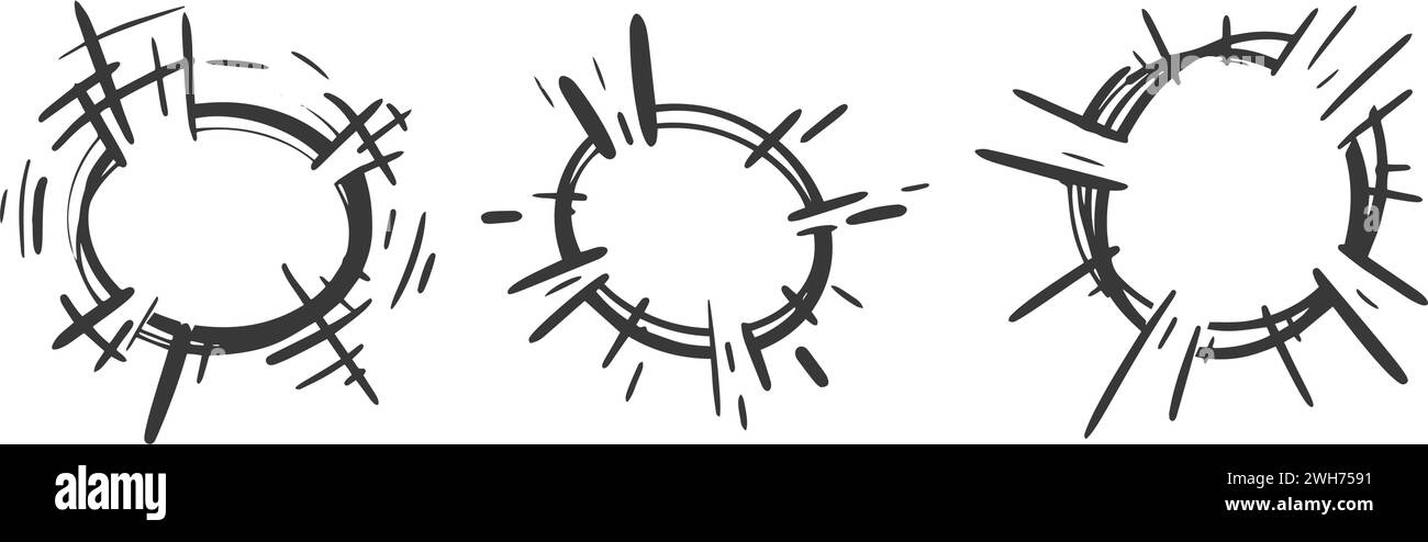 Comic speed line effect element. Anime manga boom and burst radial ...