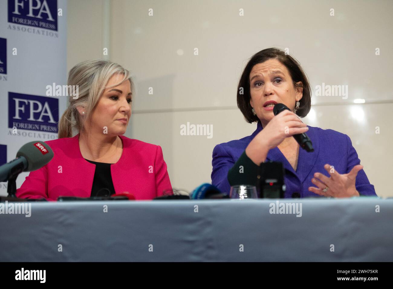 London, UK. 08 Feb 2024. Pictured: Newly elected Northern Ireland First ...
