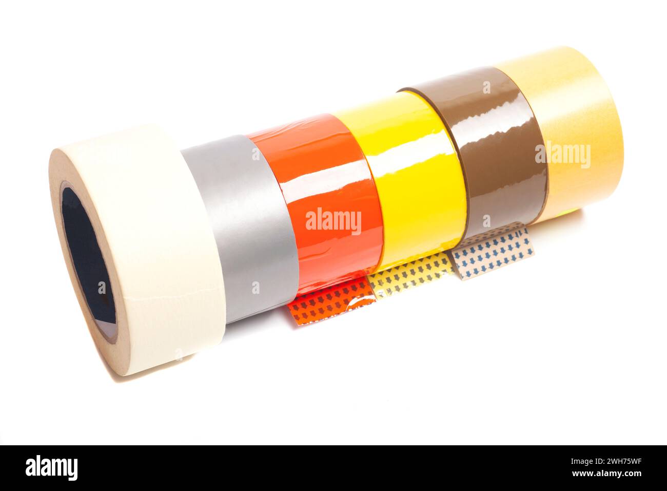colorful rolls of duct tape isolated Stock Photo - Alamy