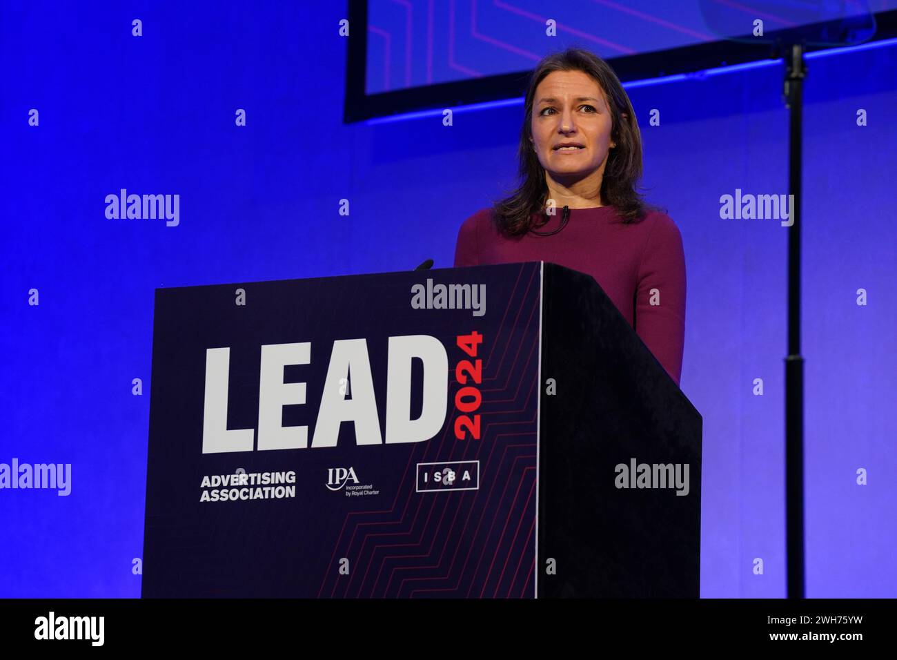 Lucy Frazer, Secretary of State for Culture, Media, and Sport, speaking ...