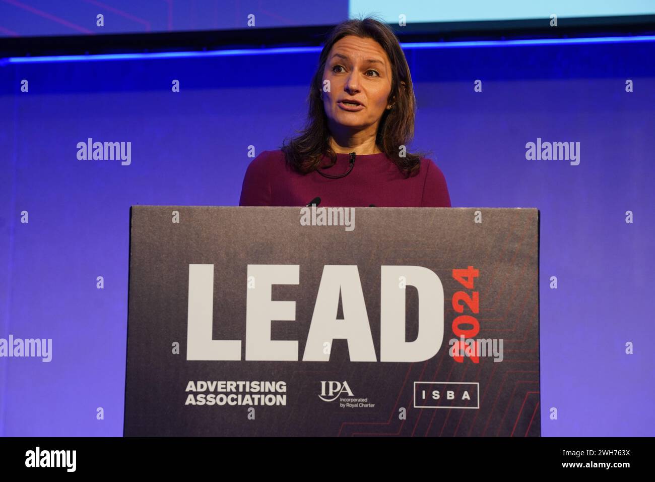 Lucy Frazer, Secretary of State for Culture, Media, and Sport, speaking ...