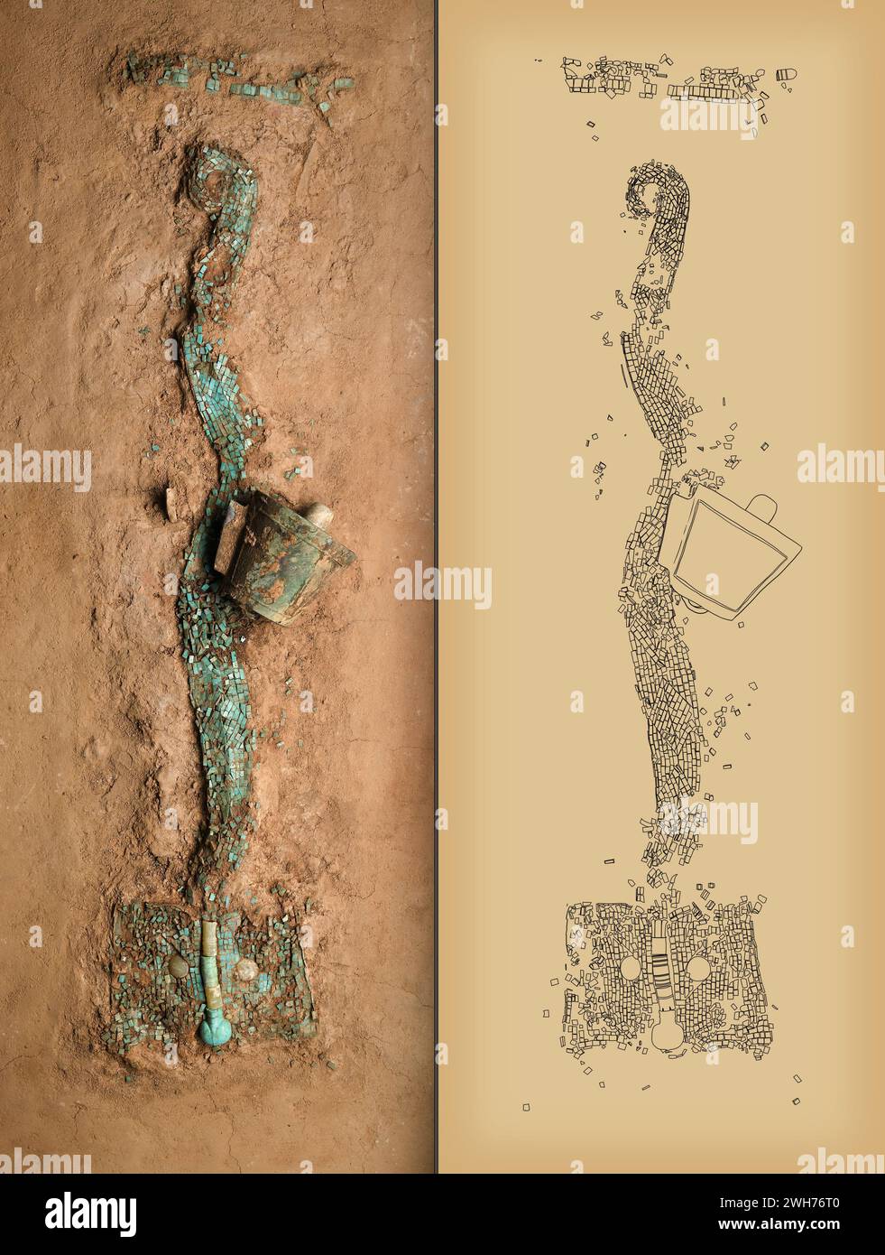 Beijing, China. 8th Feb, 2024. This combo image shows a turquoise ...