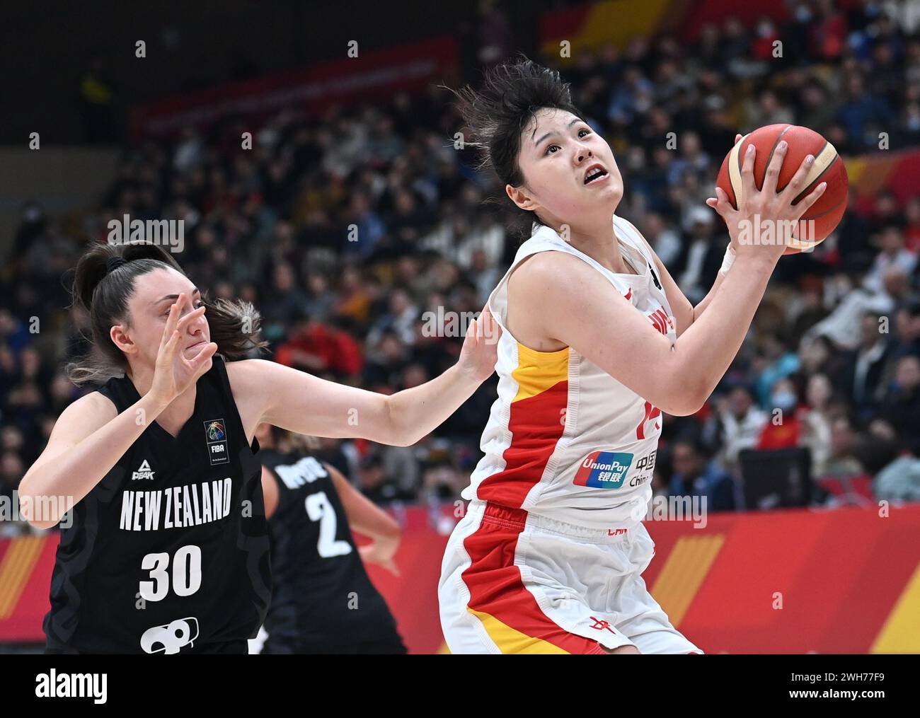 Xi'an, China's Shaanxi Province. 8th Feb, 2024. Li Yueru (R) of China ...