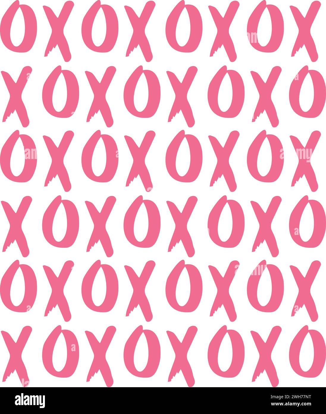 Vector seamless pattern of xoxo lettering Stock Vector Image & Art - Alamy