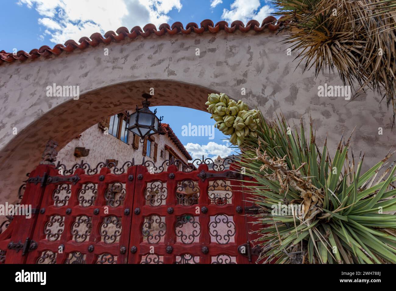 Detail of Death Valley Ranch or Scotty's Castle, an historic mansion in ...