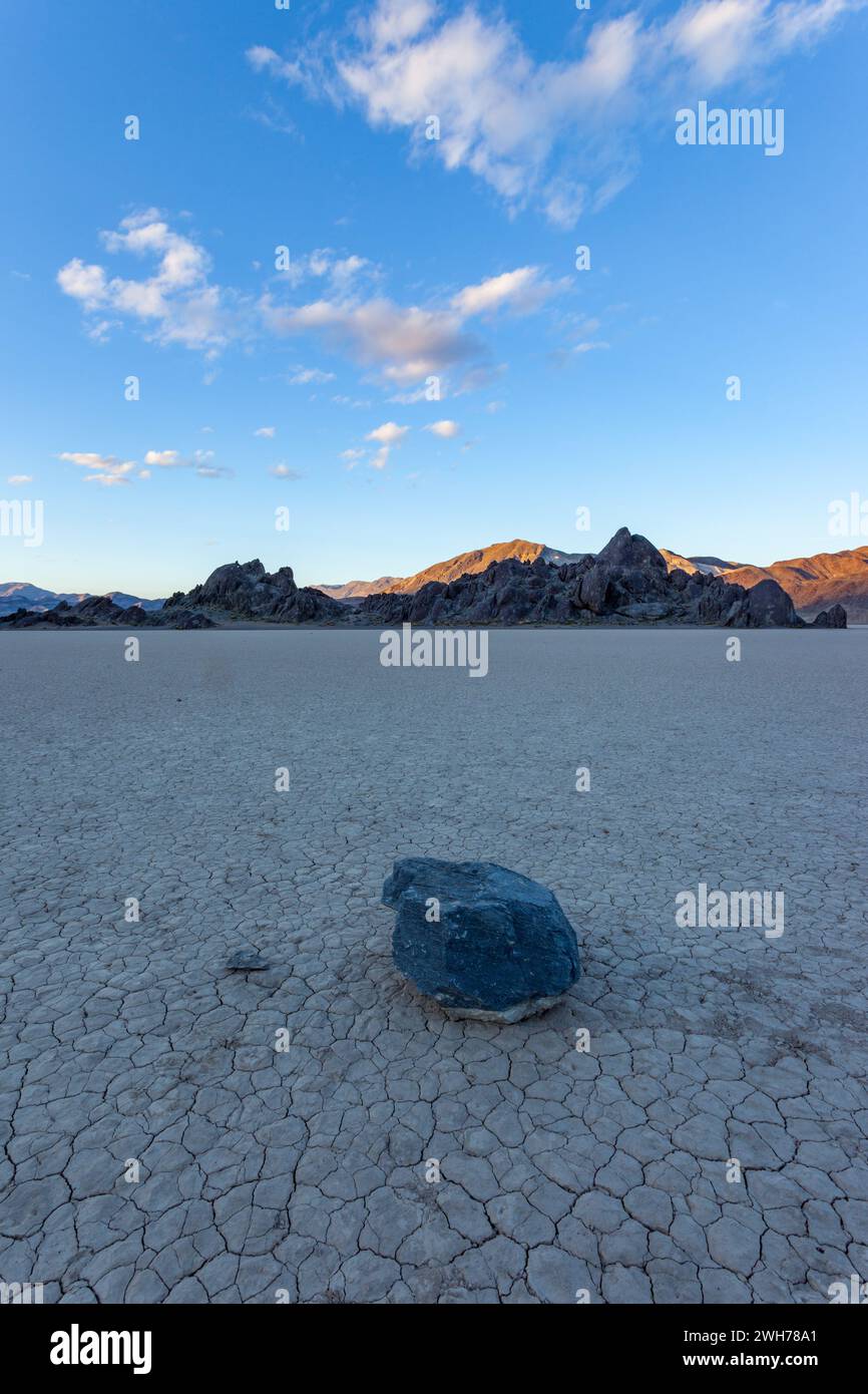 The Grandstand, a quartz monzonite island in the Racetrack Playa in ...
