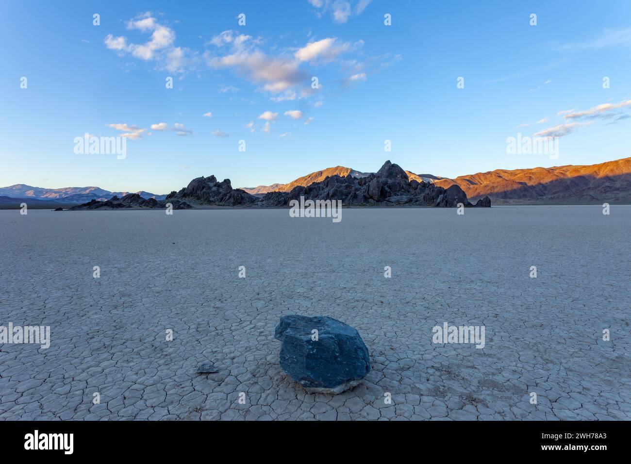 The Grandstand, a quartz monzonite island in the Racetrack Playa in ...