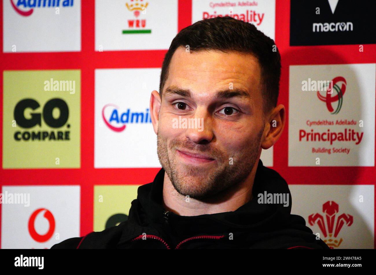 Wales' George North during a press conference at the Vale Resort ...