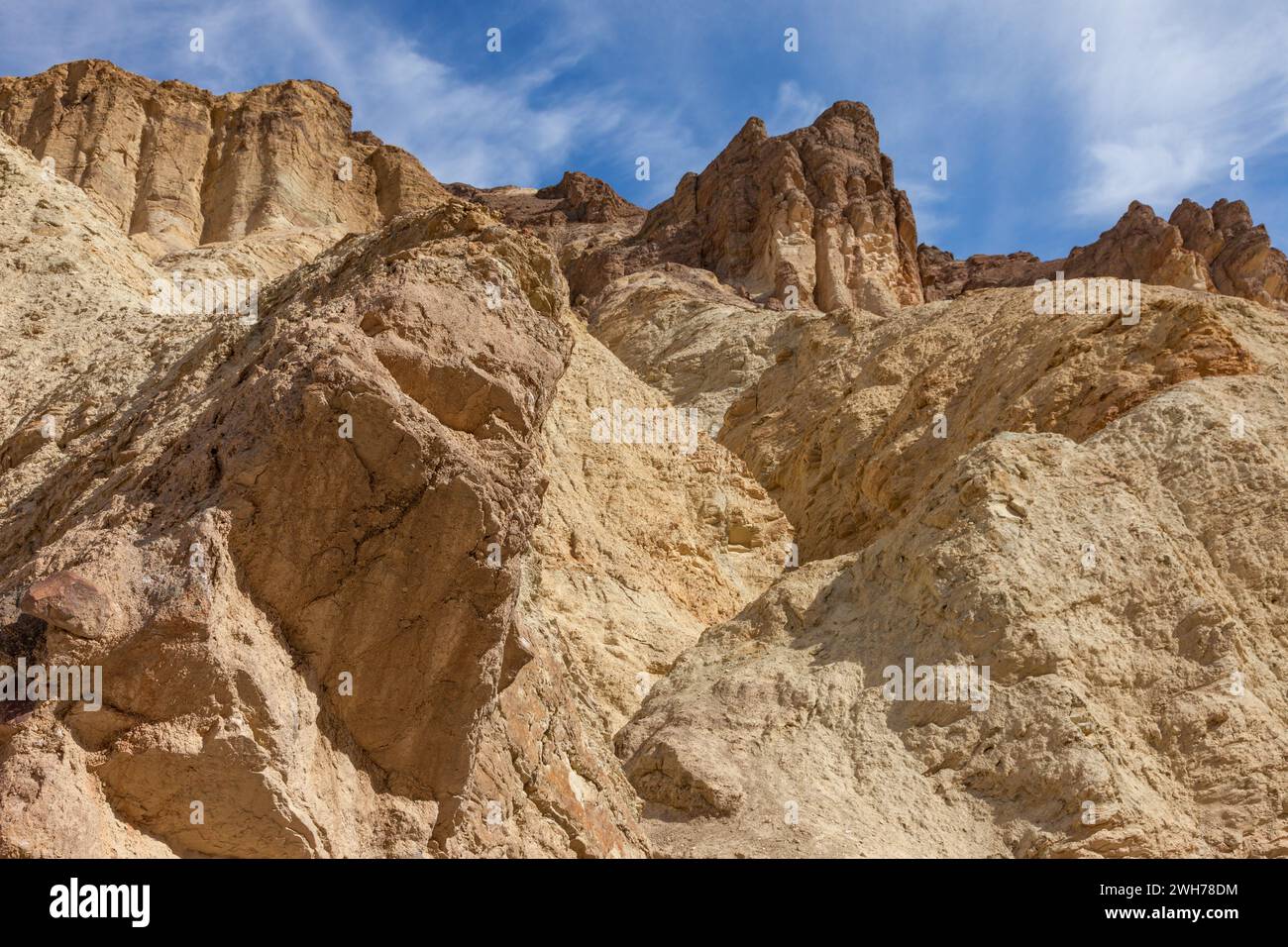 Colorful Furnace Creek Formation in Golden Canyon in Death Valley ...