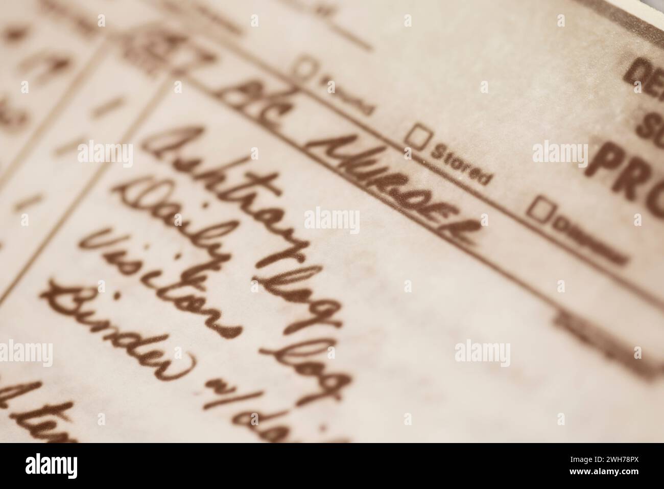 A close-up of a cold-case file is pictured at the Department of Public ...