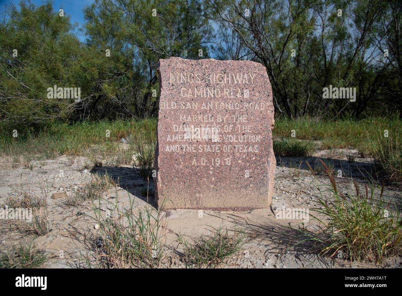 Marker for Old San Antonio Road portion of the King's Highway Camino ...