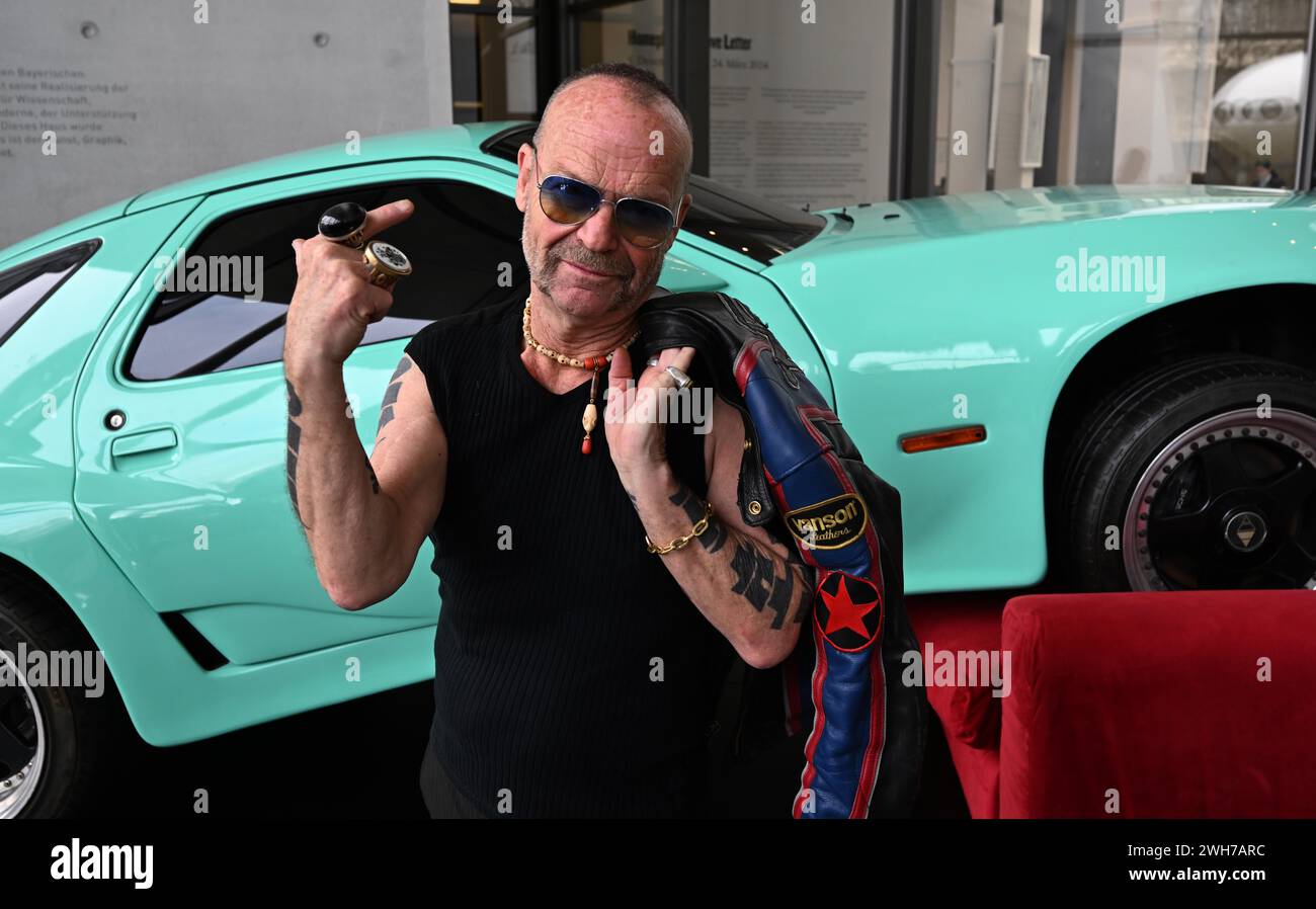 Munich, Germany. 08th Feb, 2024. Austrian artist Wolfgang Flatz comes ...