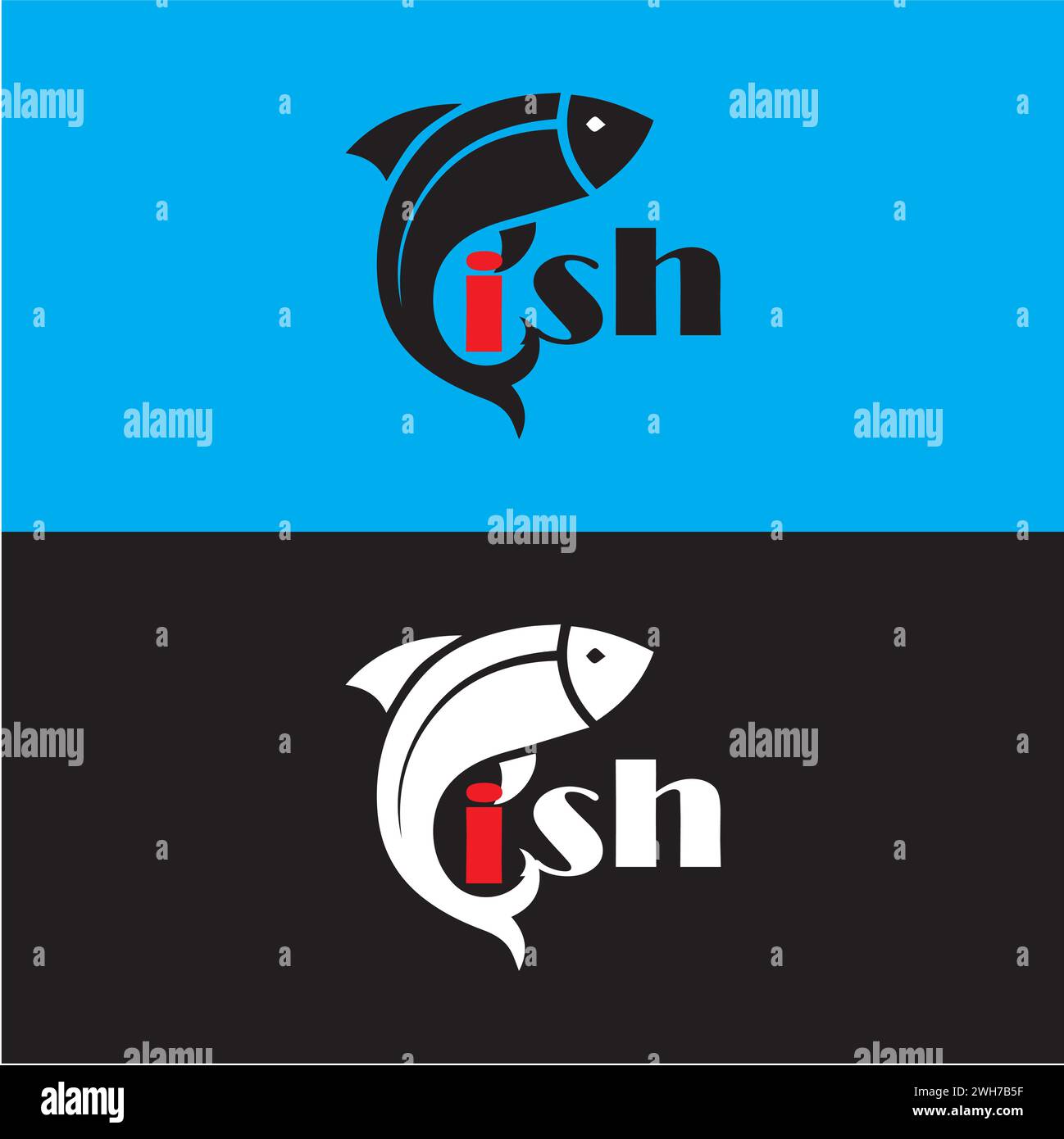 Fish advertisement Stock Vector Images - Alamy