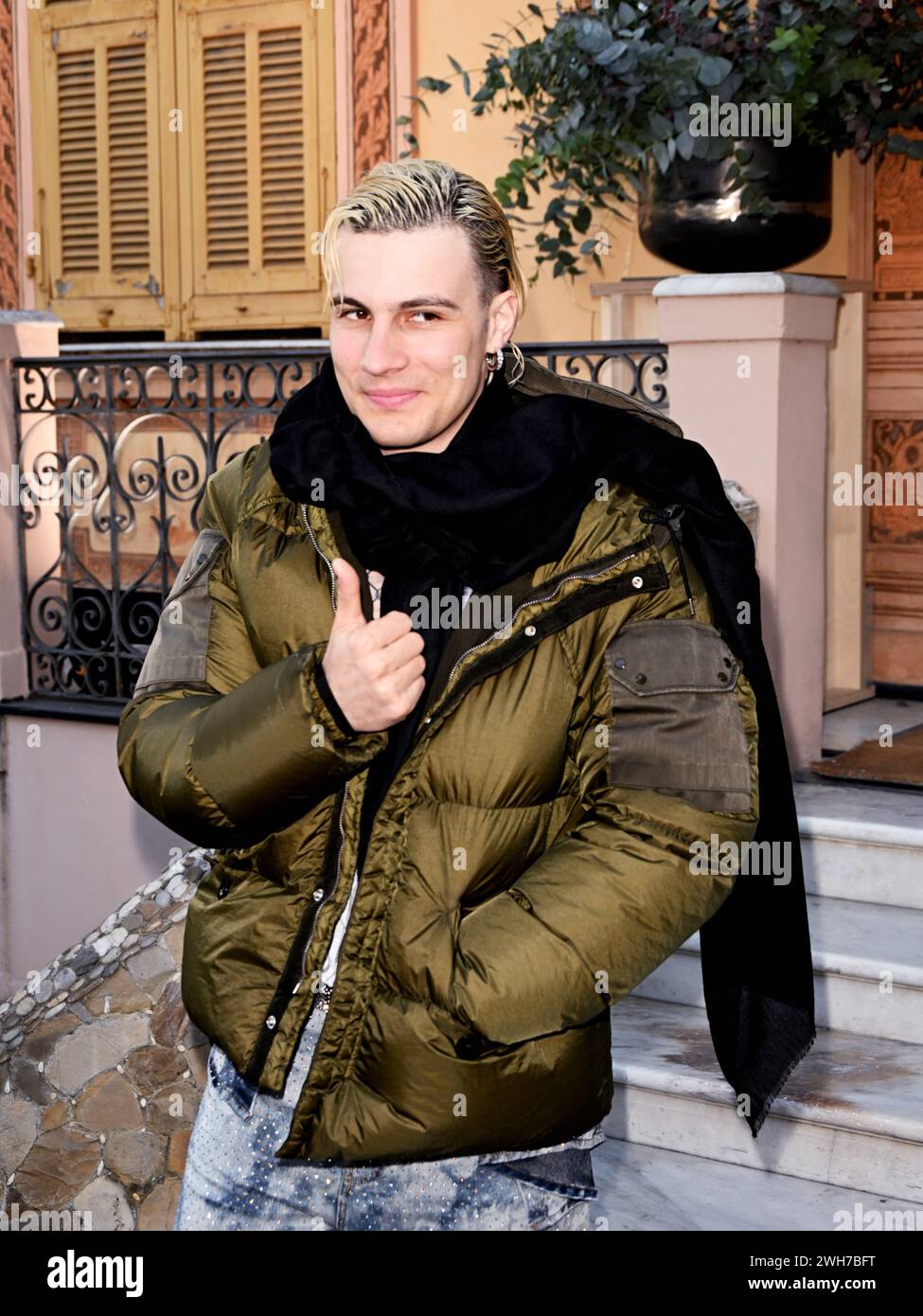 Sanremo, Italy. 08th Feb, 2024. Sanremo, 74th Italian Song Festival ...