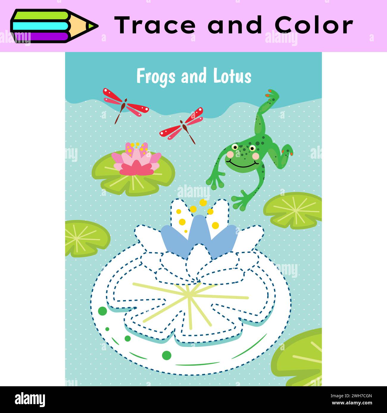 Pen tracing lines activity worksheet for children. Pencil control for ...