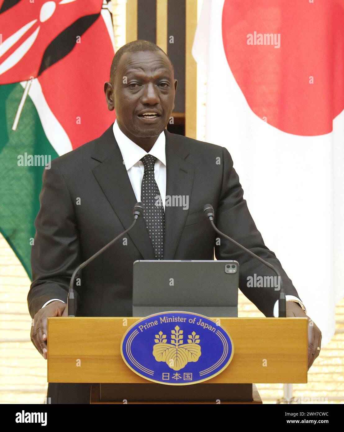 Kenyan President William Samoei Ruto attends a joint press conference ...