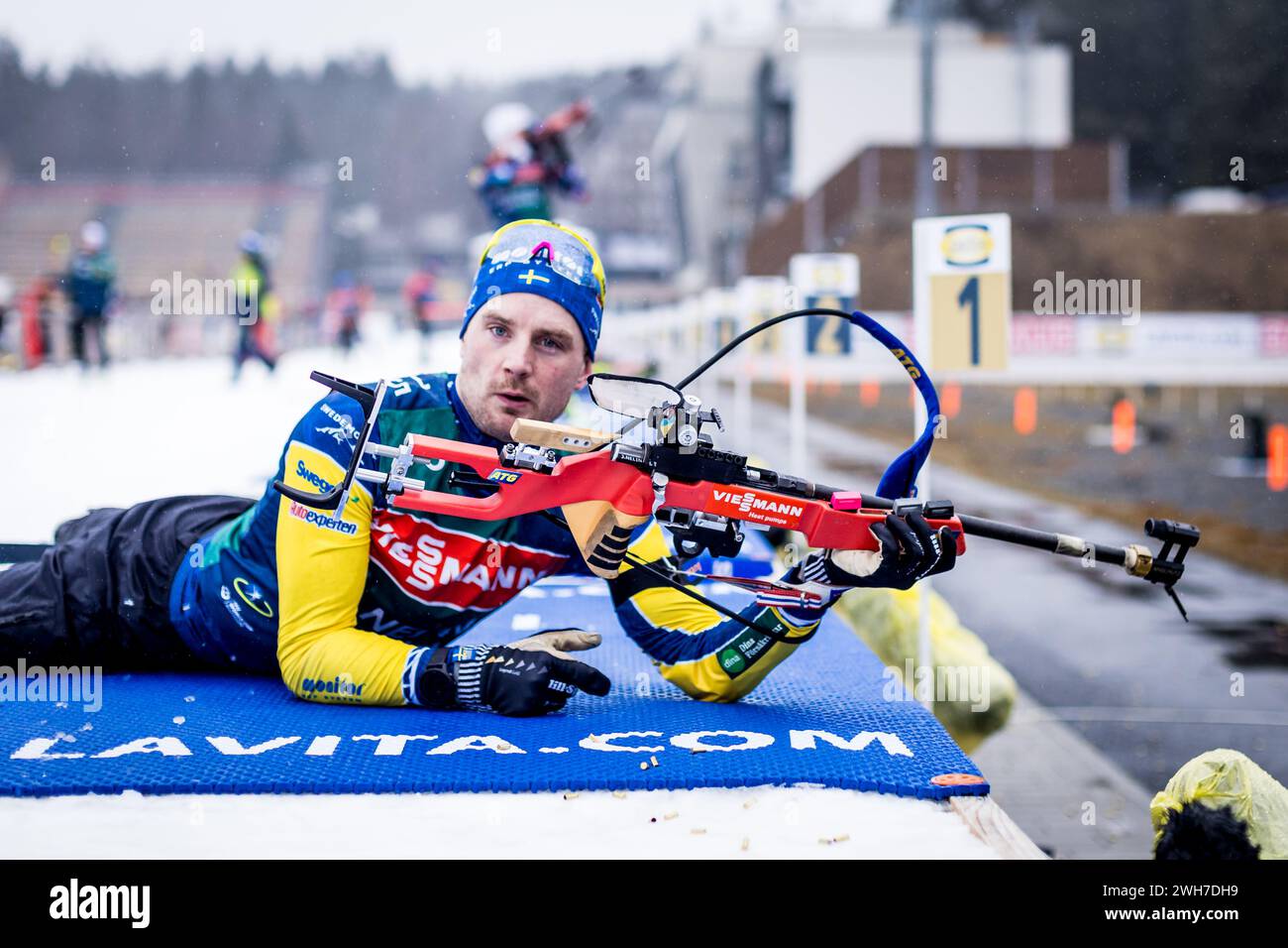 Jesper Nelin of Sweden during a training session in the free day ...