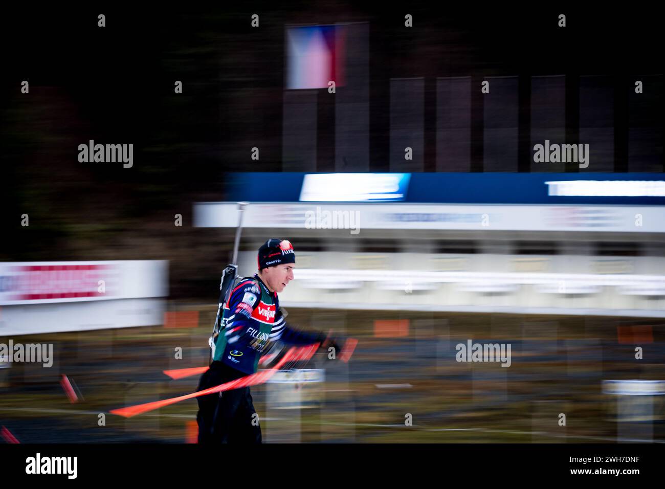 Quentin Fillon Maillet of France during a training session in the free ...