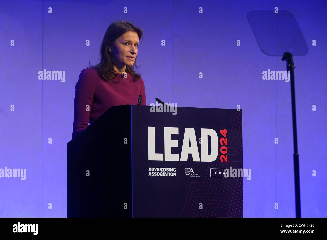 Lucy Frazer, Secretary of State for Culture, Media, and Sport, speaking ...