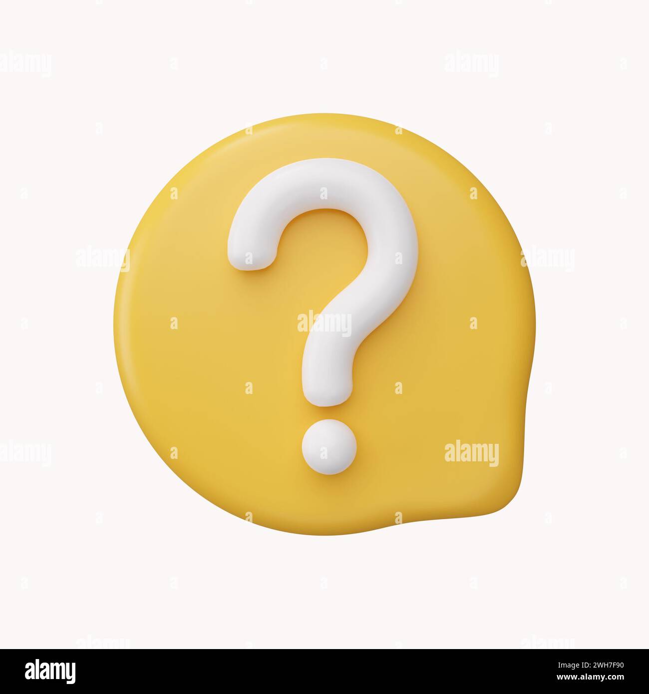 3d realistic render question hi-res stock photography and images - Alamy