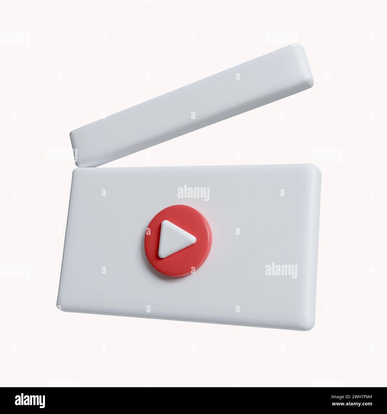 3d Movie clapper board icon. creative video editing concept. icon ...